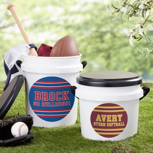 Personalized 5 Gallon Sports Bucket Seat, Personalized Gifts for Dad ...