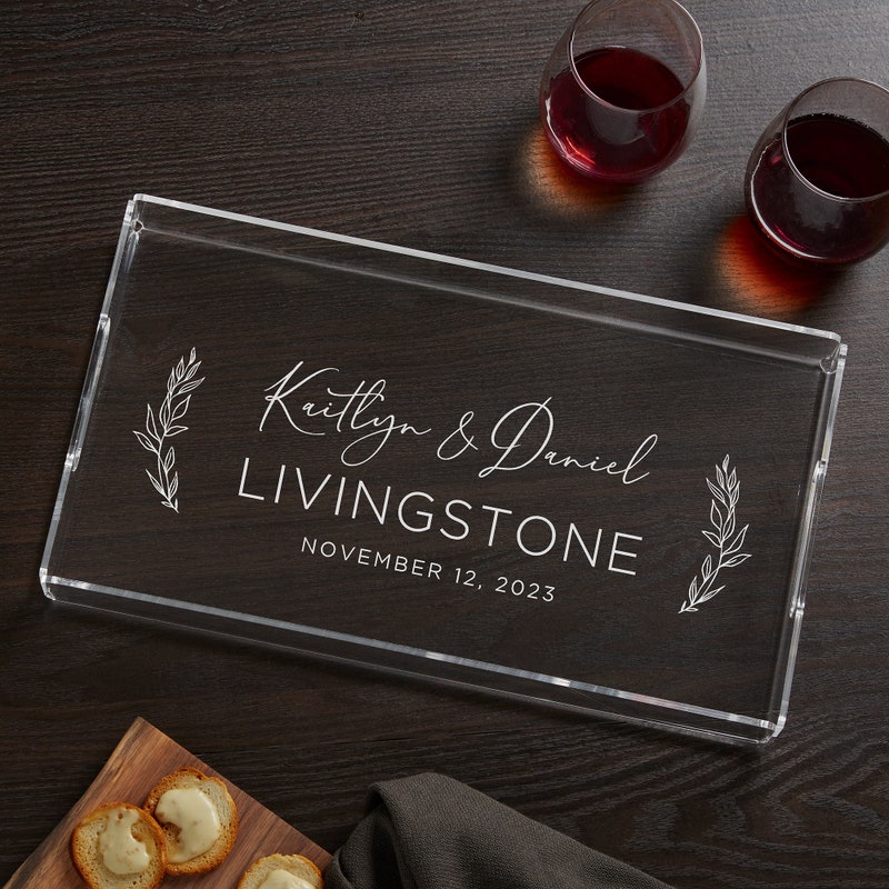 Acrylic Monogram Tray - Etsy