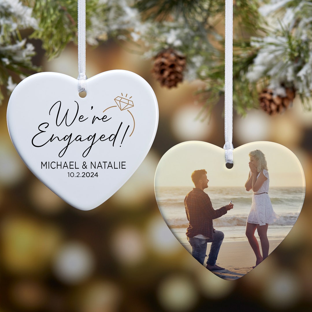 Personalized engagement ornaments store