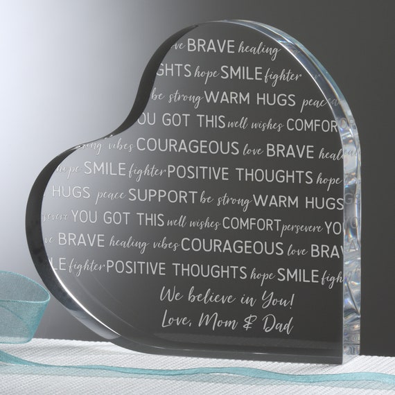 Words of Encouragement Personalized Heart Keepsake - Etsy