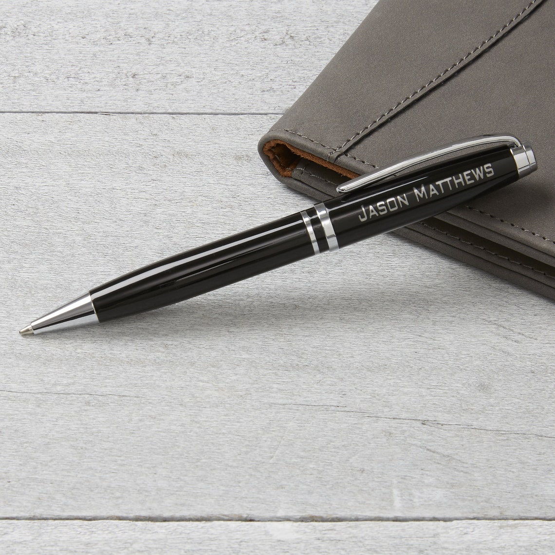 Personalized Black & Silver Pen Gifts for Him Office Gifts - Etsy