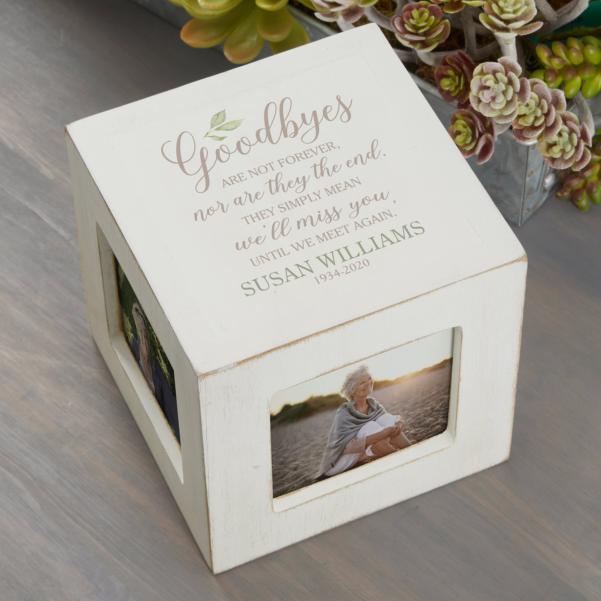 Goodbye Memorial Personalized Photo Cube, Memorial Gifts, Sympathy ...