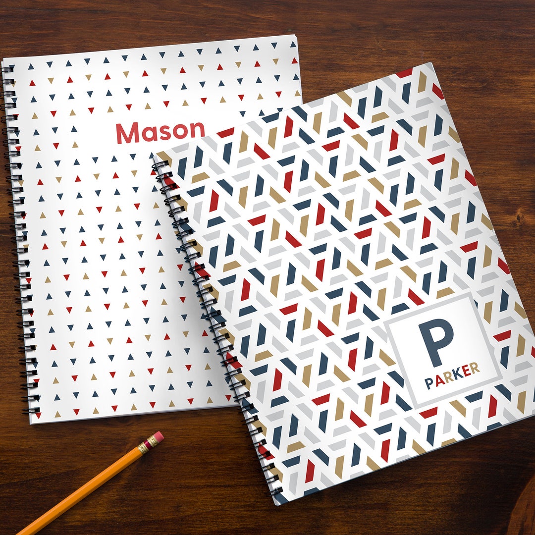 Mix & Match Personalized Large Notebooks Set, Gifts for Kids ...