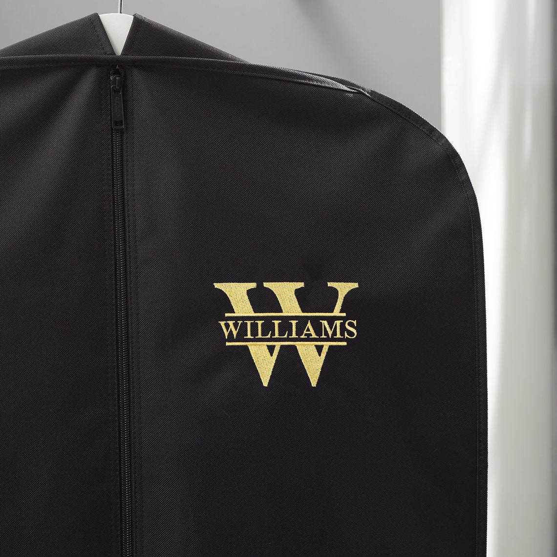 Lavish Last Name Embroidered Garment Bag, Gifts for Him, Travel Bag ...