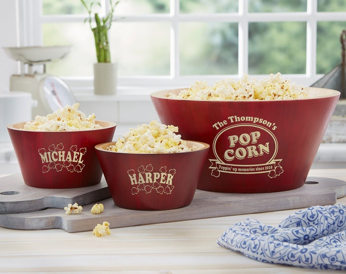 Personalized Popcorn Set /personalized Popcorn Tub/ Party Favors ...