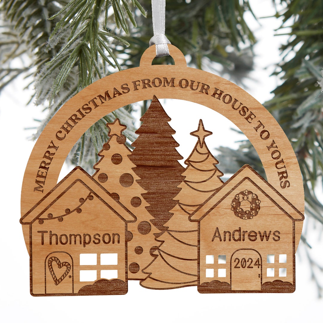 Our House to Yours Personalized Wood Ornament, Personalized Ornaments ...