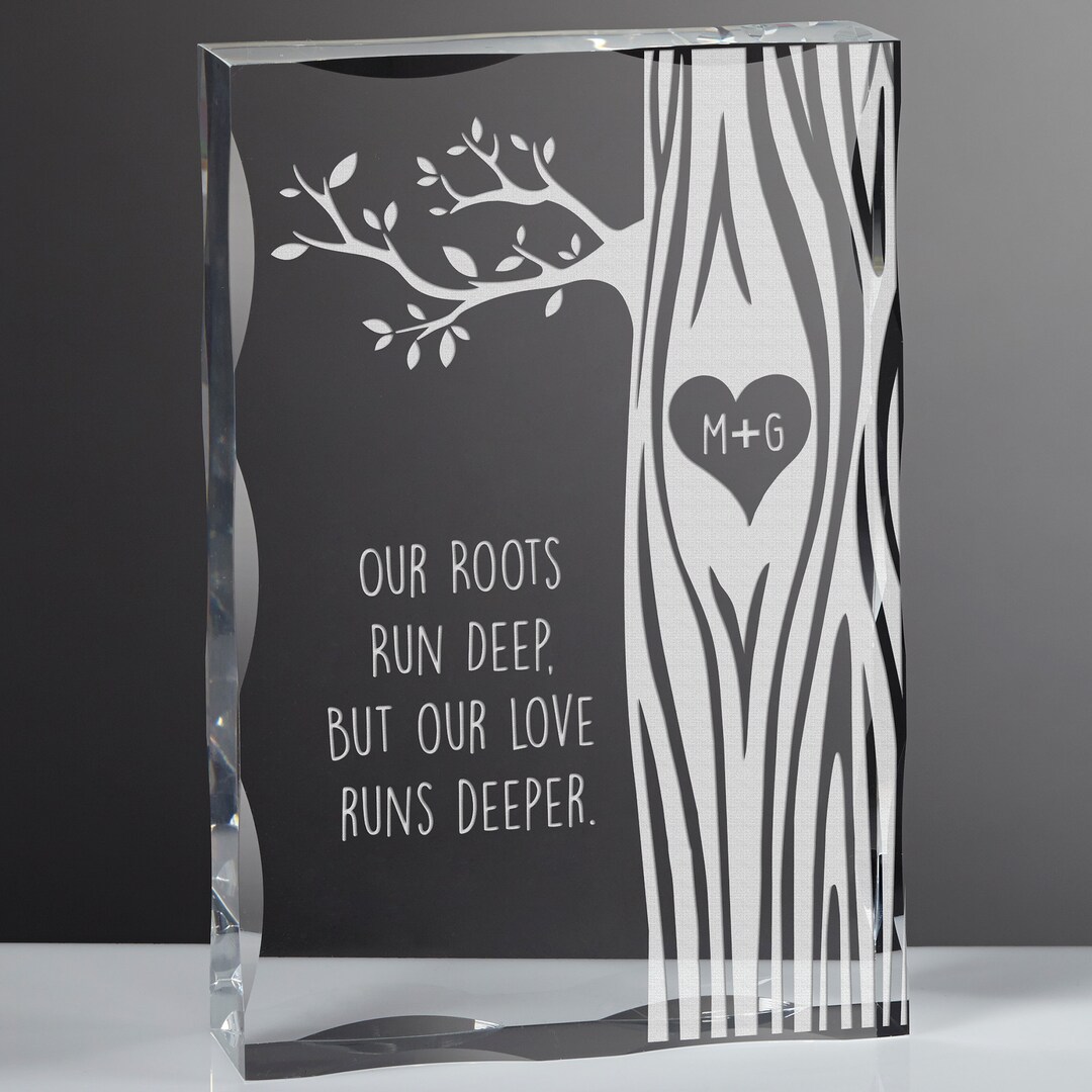 Carved in Love Engraved Keepsake, Gifts for Couples, Anniversary ...