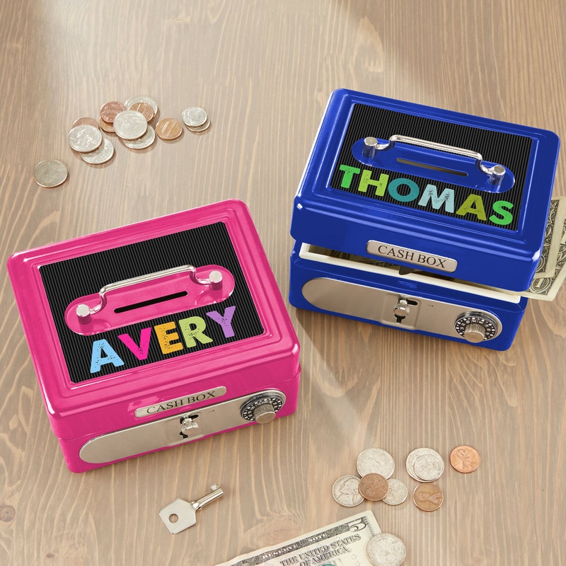 Lockable Kids Cash Box - Etsy