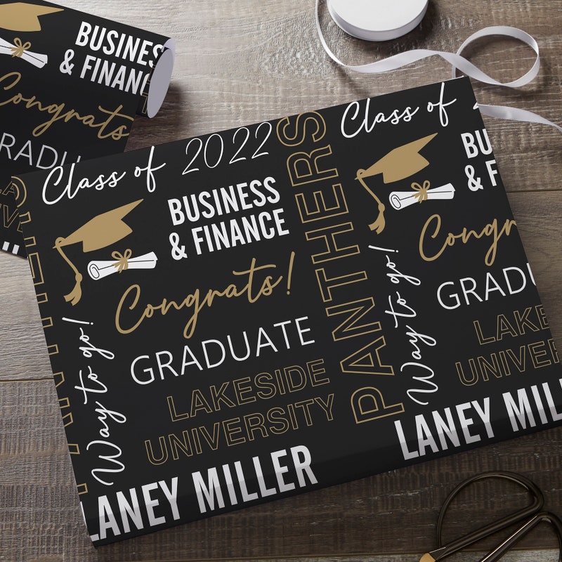 Graduation Wrapping Paper - Etsy