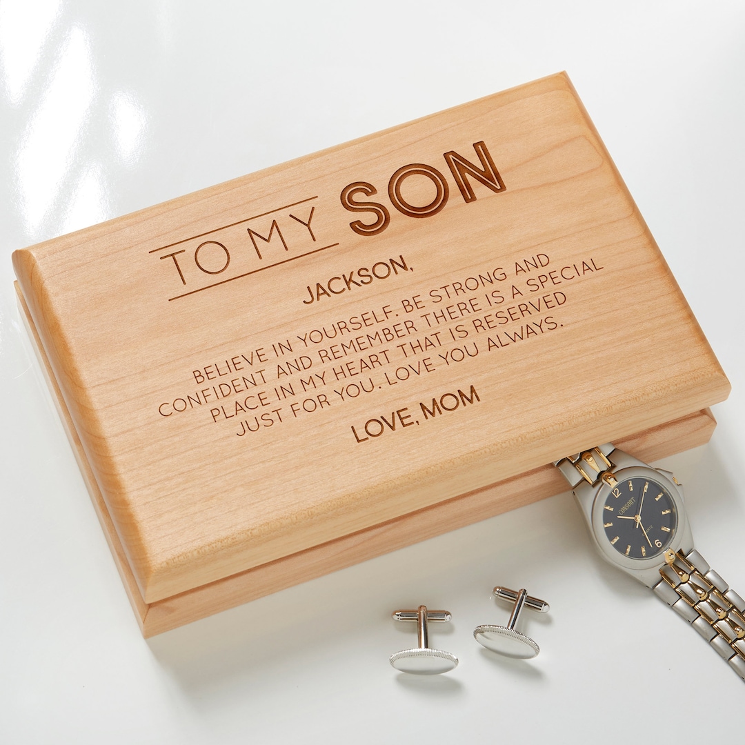 To My Son Personalized Valet Box, Gifts for Him, Gift for Son, Keepsake ...