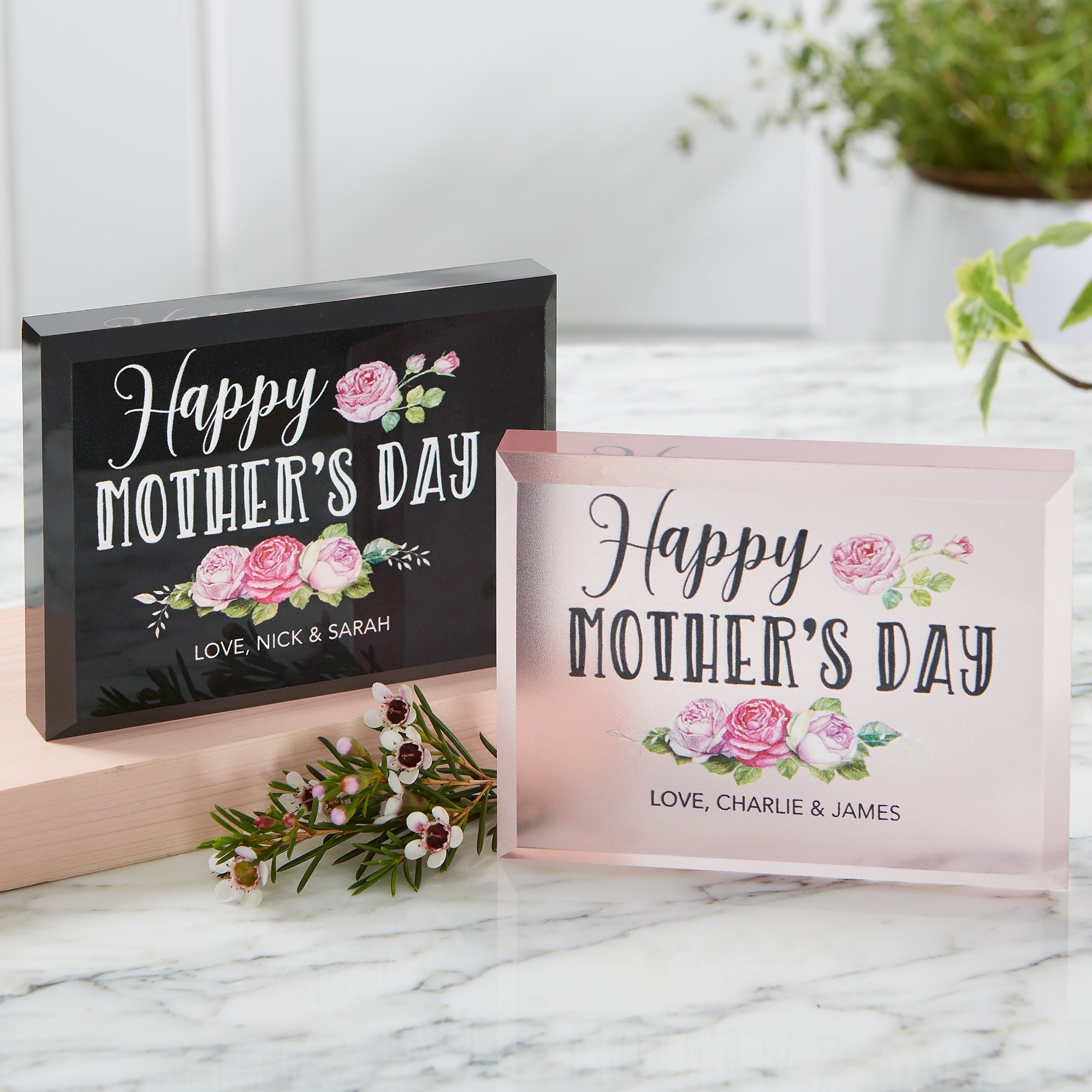 Happy Mother's Day Personalized Colored Keepsake Mothers - Etsy