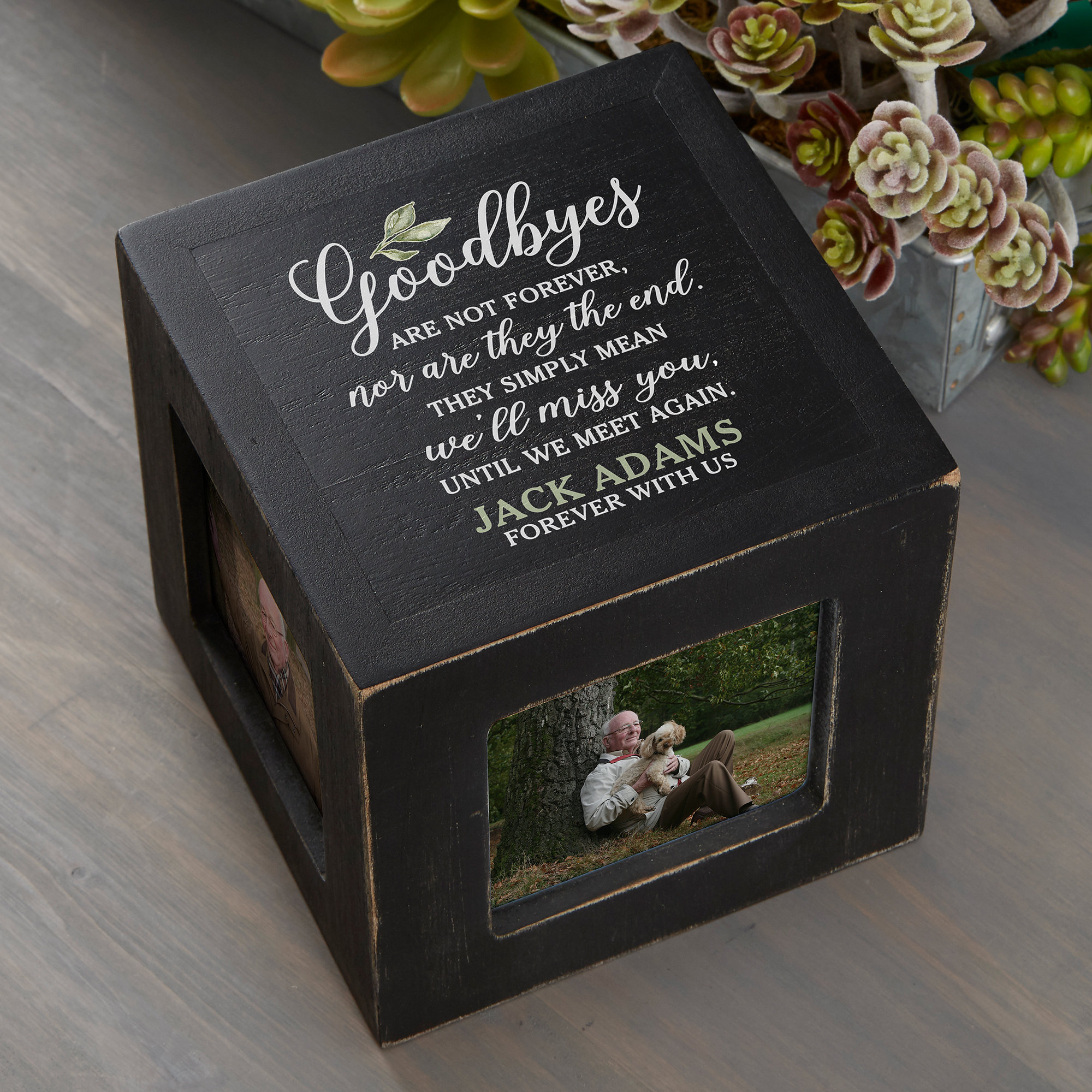 Goodbye Memorial Personalized Photo Cube, Memorial Gifts, Sympathy ...