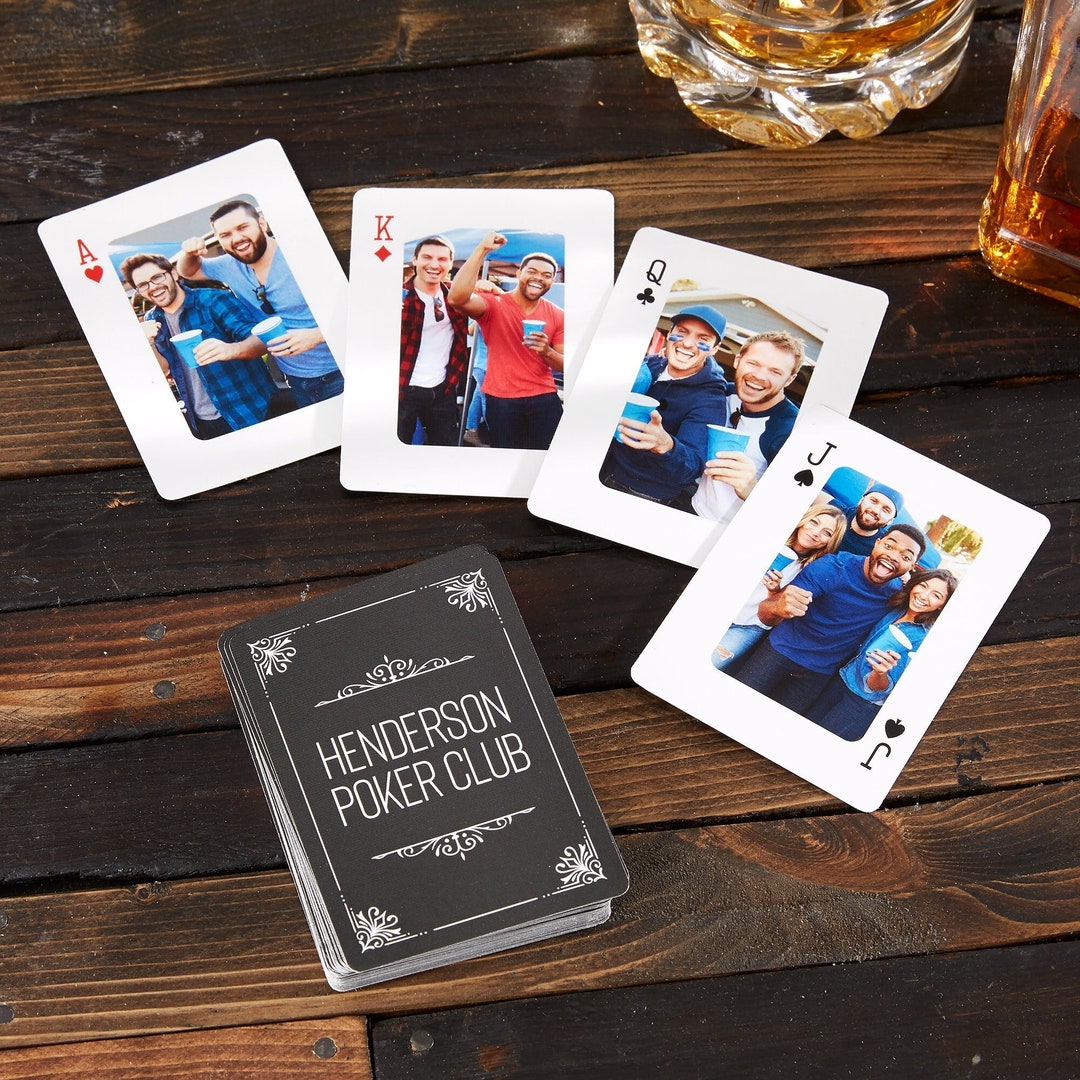 Suits & Photos Personalized Playing Cards, Housewarming Gift, Couples ...