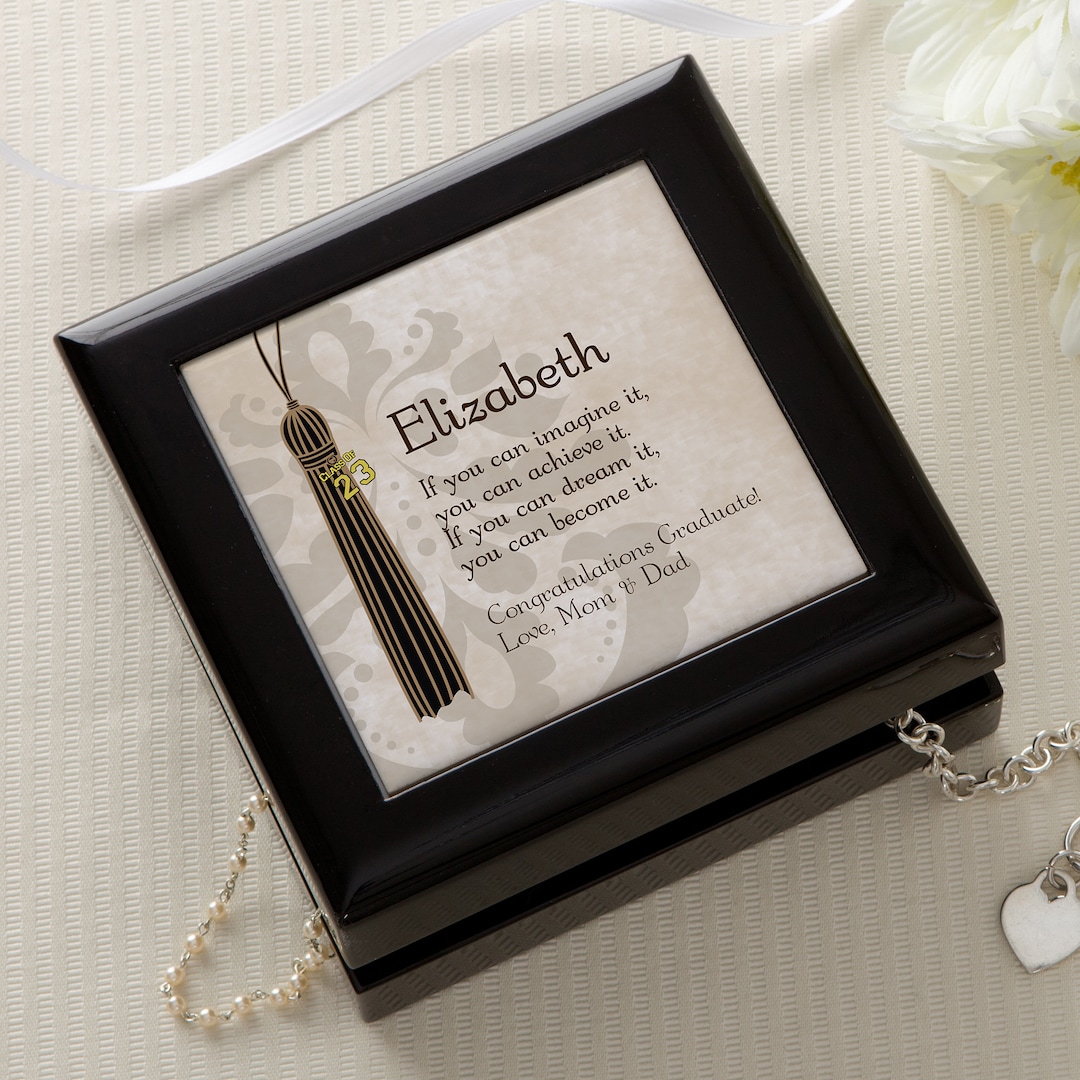 Graduation Memories Personalized Jewelry Box, Personalized Graduation ...