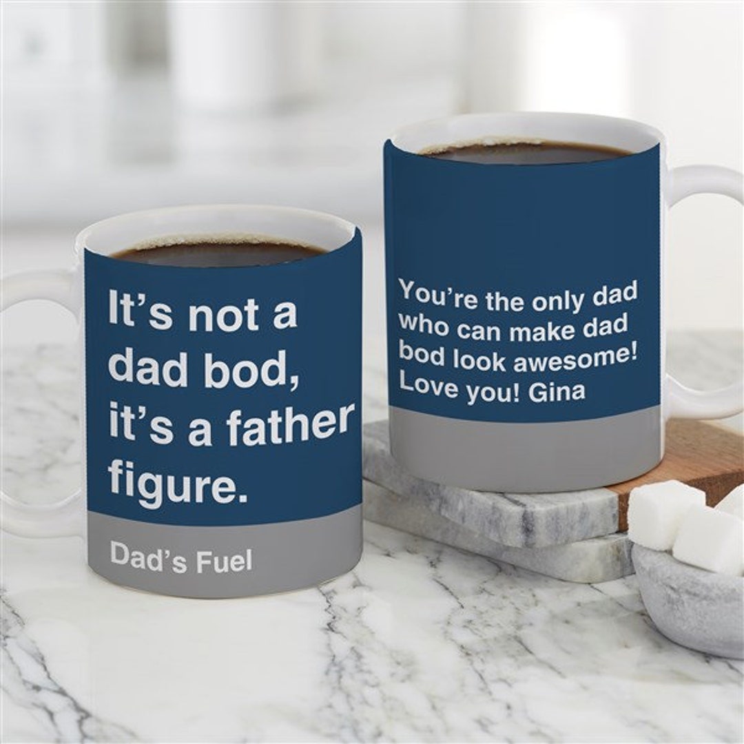 Dad Bod Personalized Coffee Mugs, Father's Day, Gift for Dad, Dad Gift ...