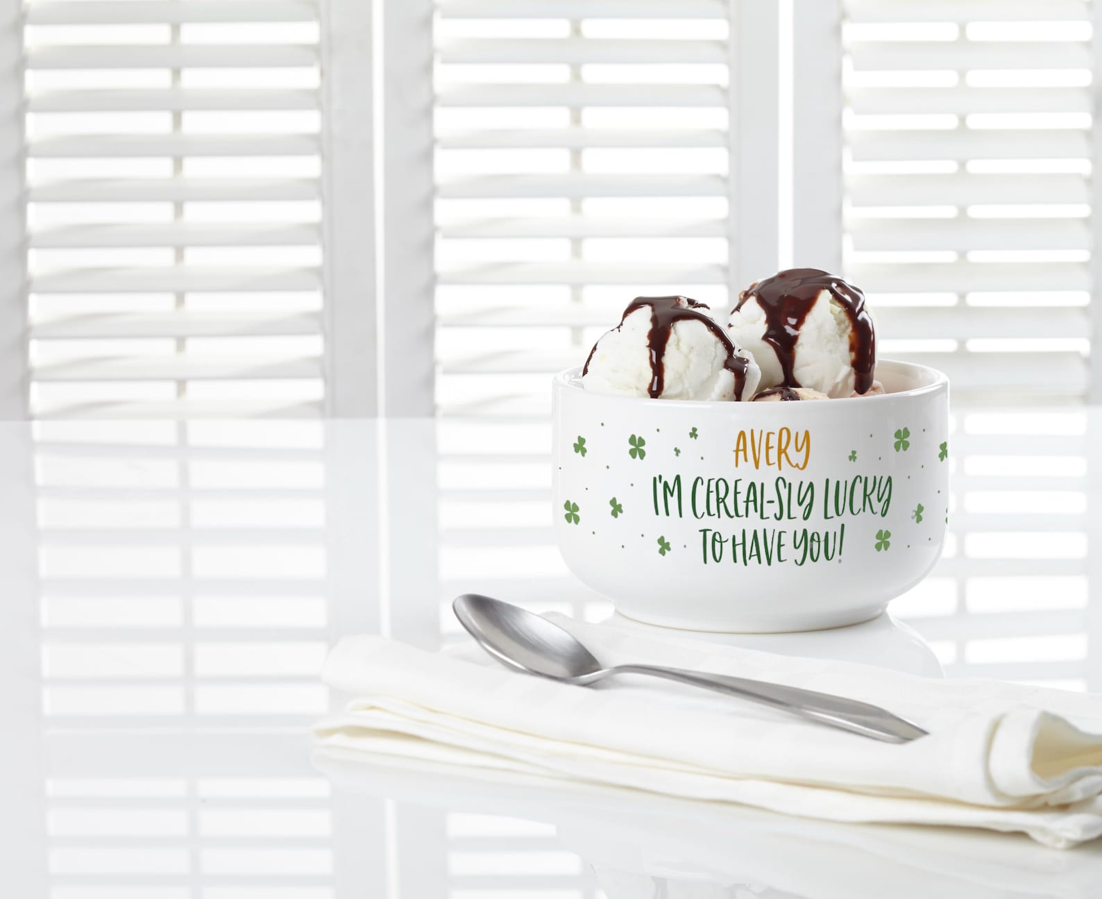 Cerealsly Lucky to Have You Personalized 14 Oz. Cereal Bowl, Funny St ...