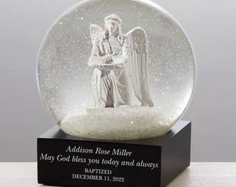 Christening Snow Globe - Etsy