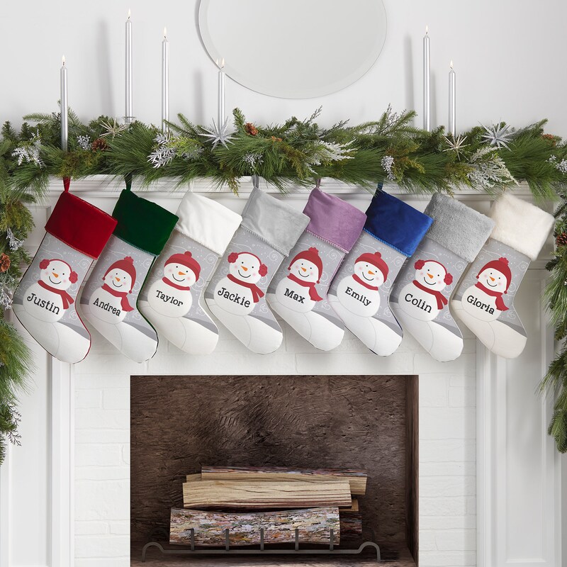 Snowman Stockings - Etsy