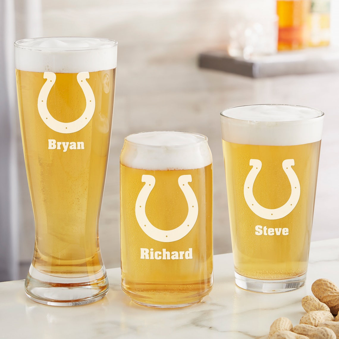 NFL Indianapolis Colts Personalized Beer Glass, Gifts for Him, Football ...