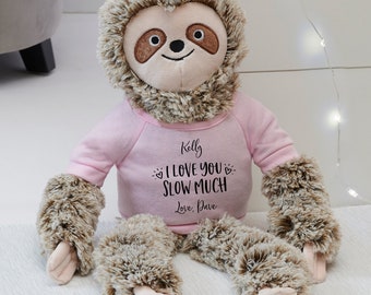 Pink Sloth Plush - Etsy