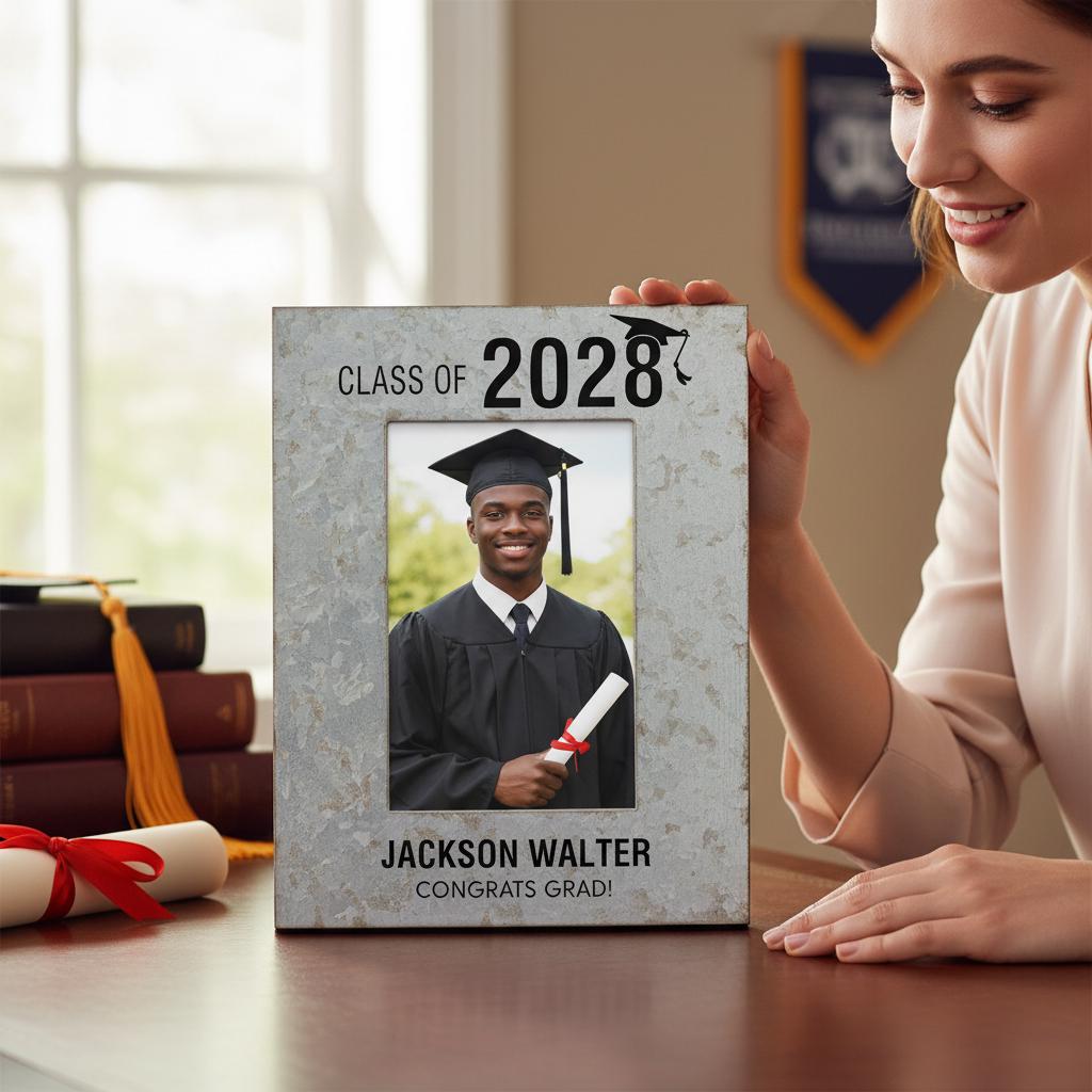Class of Graduation Galvanized Box Picture Frame – Personalized ...