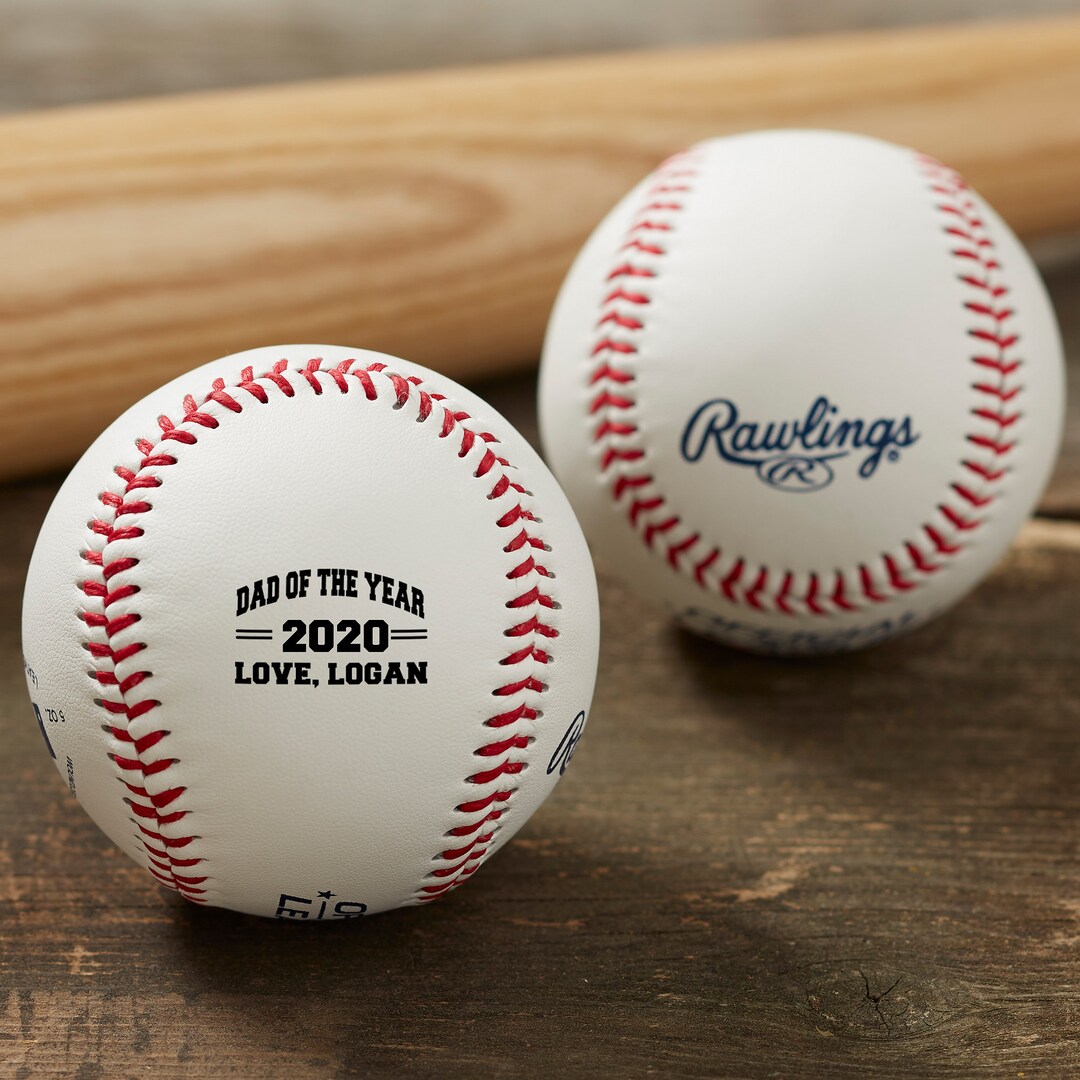 Dad of the Year Personalized Rawlings Baseball, Father's Day Gifts ...