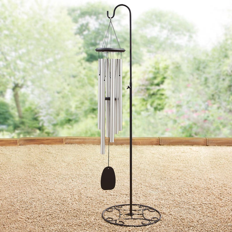 Personalized Amazing Grace Wind Chimes With Faith Verse & Feather Tag ...