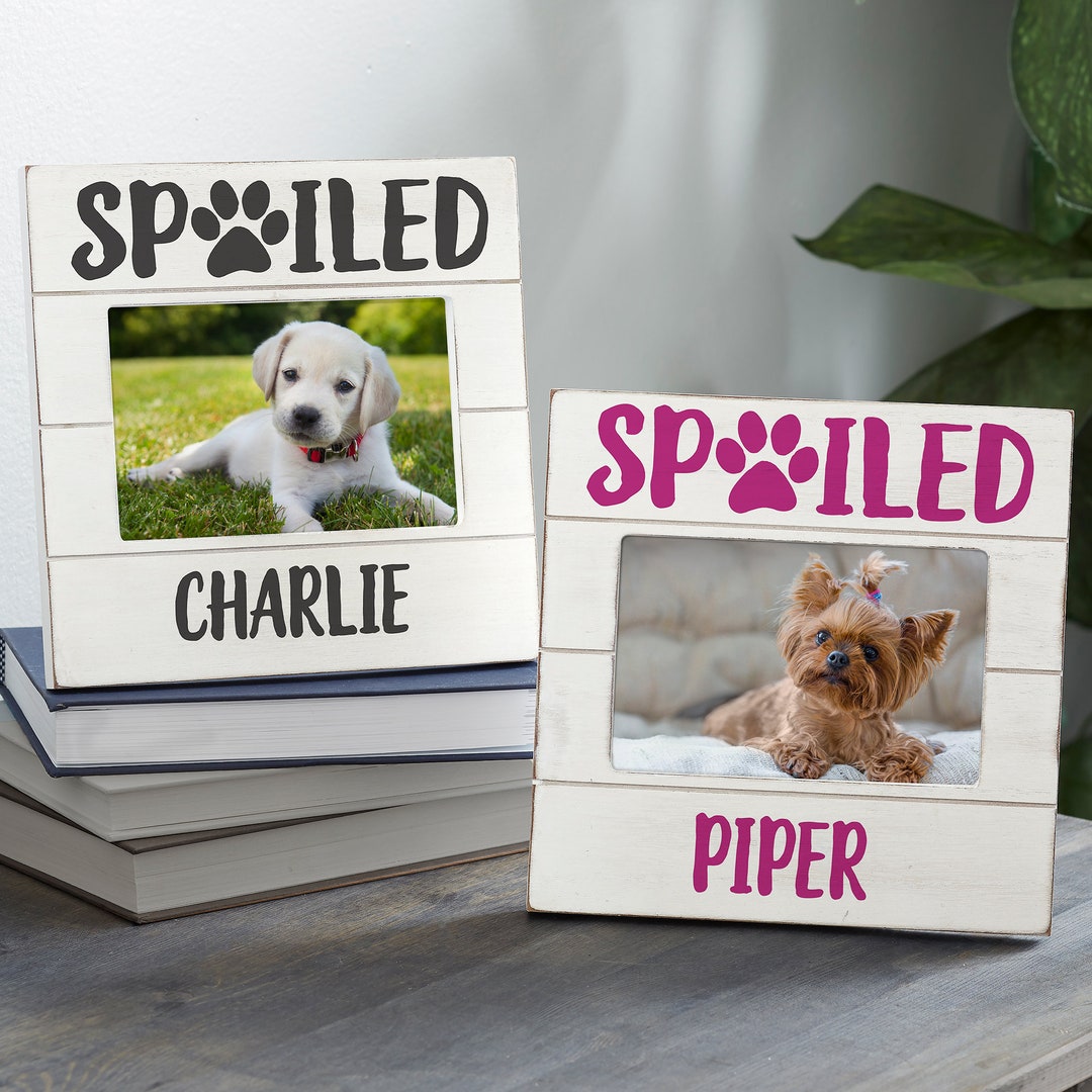 Spoiled Pet Personalized Wood Frame Pet Gifts Personalized - Etsy France