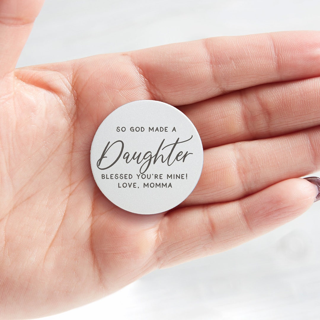 So God Made Personalized Pocket Token, Kids Gifts, Lucky Charm ...
