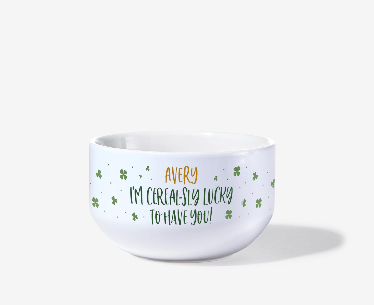 Cerealsly Lucky to Have You Personalized 14 Oz. Cereal Bowl, Funny St ...
