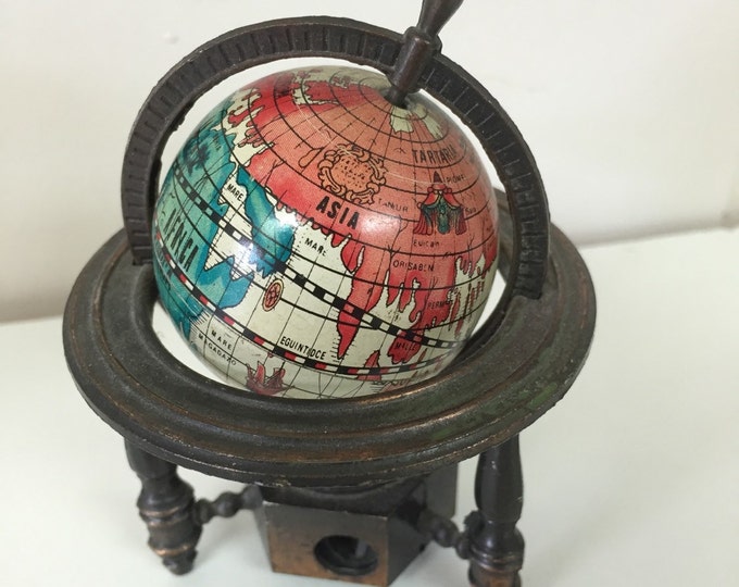 Vintage Old World Globe Pencil Sharpener 1970s - Etsy