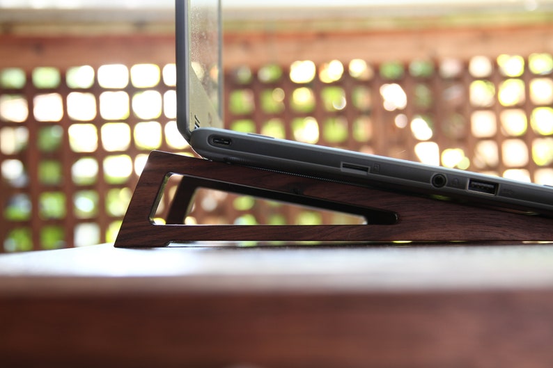 Minimalist Walnut Laptop Stand | Magnetic Closure | Sleek and Durable ...