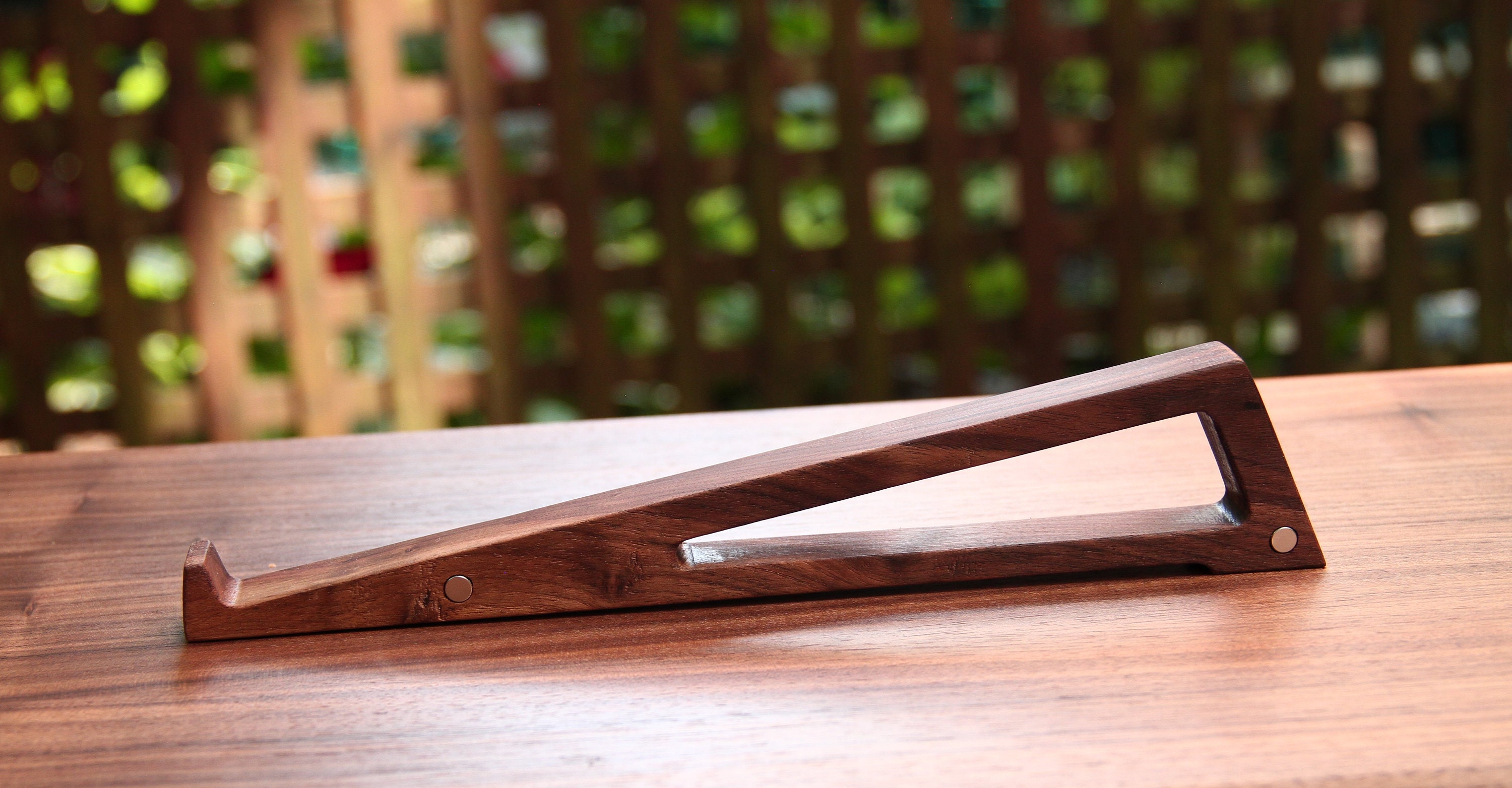 Minimalist Walnut Laptop Stand | Magnetic Closure | Sleek and Durable ...