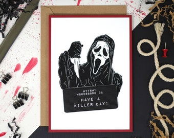 Horror Birthday Card - Etsy