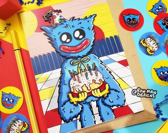 Huggy Wuggy Birthday Card - Etsy