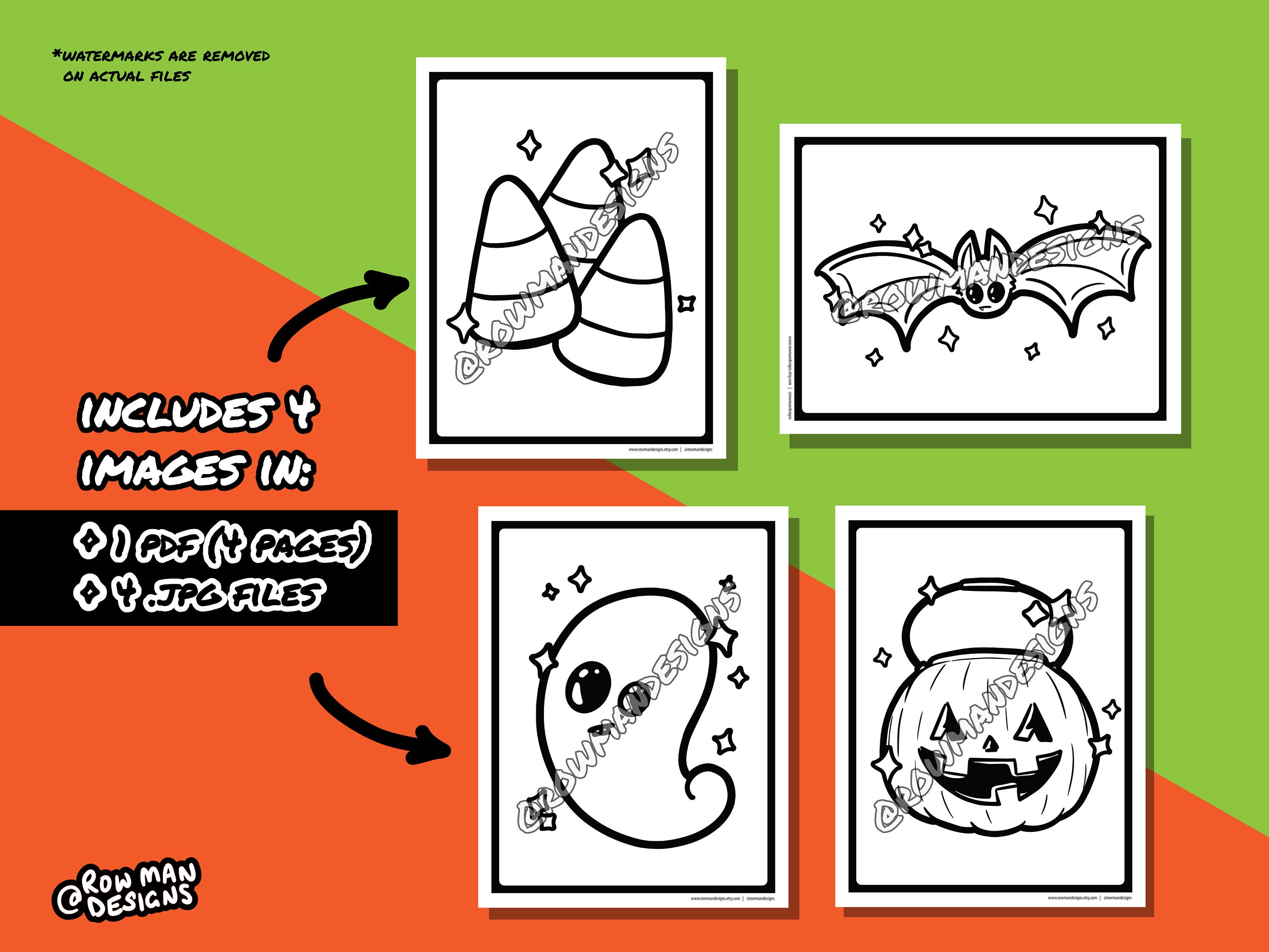 Printable Spooky Halloween Coloring Pages, Spooky Cards Halloween ...
