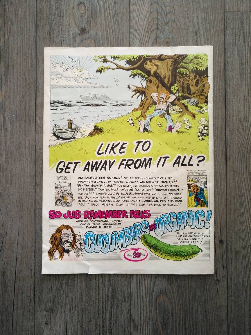 Original Harold Head 1 cómic de gran tamaño 1973 10.5x14 | Etsy