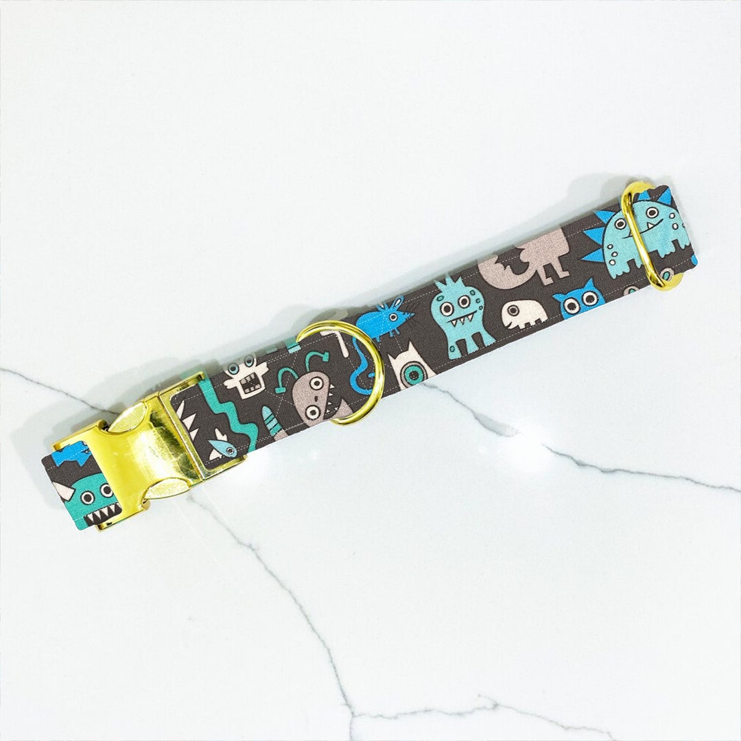 Monster Mash Dog Collar, Monster Dog Collar, Boy Dog Collar - Etsy