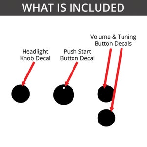 2020-2022 Ford Explorer Push Start & Interior Trim Button Decal ...