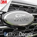 2015-2018 Ford Edge Emblem Overlay Insert Decals (set of 2) 2016 2017 ...