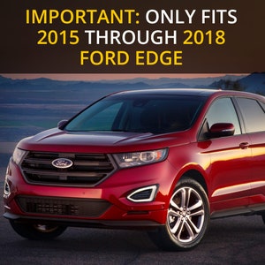 2015-2018 Ford Edge Emblem Overlay Insert Decals (set of 2) 2016 2017 ...