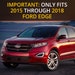 2015-2018 Ford Edge Emblem Overlay Insert Decals (set of 2) 2016 2017 ...
