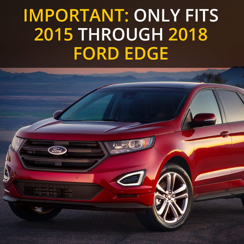 2015-2018 Ford Edge Emblem Overlay Insert Decals (set of 2) 2016 2017 ...