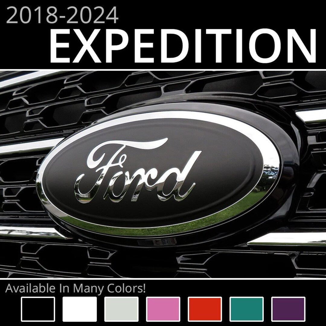 Bocadecals 2018-2024 Ford Expedition Emblem Overlay Insert Decals set ...