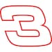 3 Inch Dale Earnhardt #3 Decal (2 Piece Decal) - Etsy