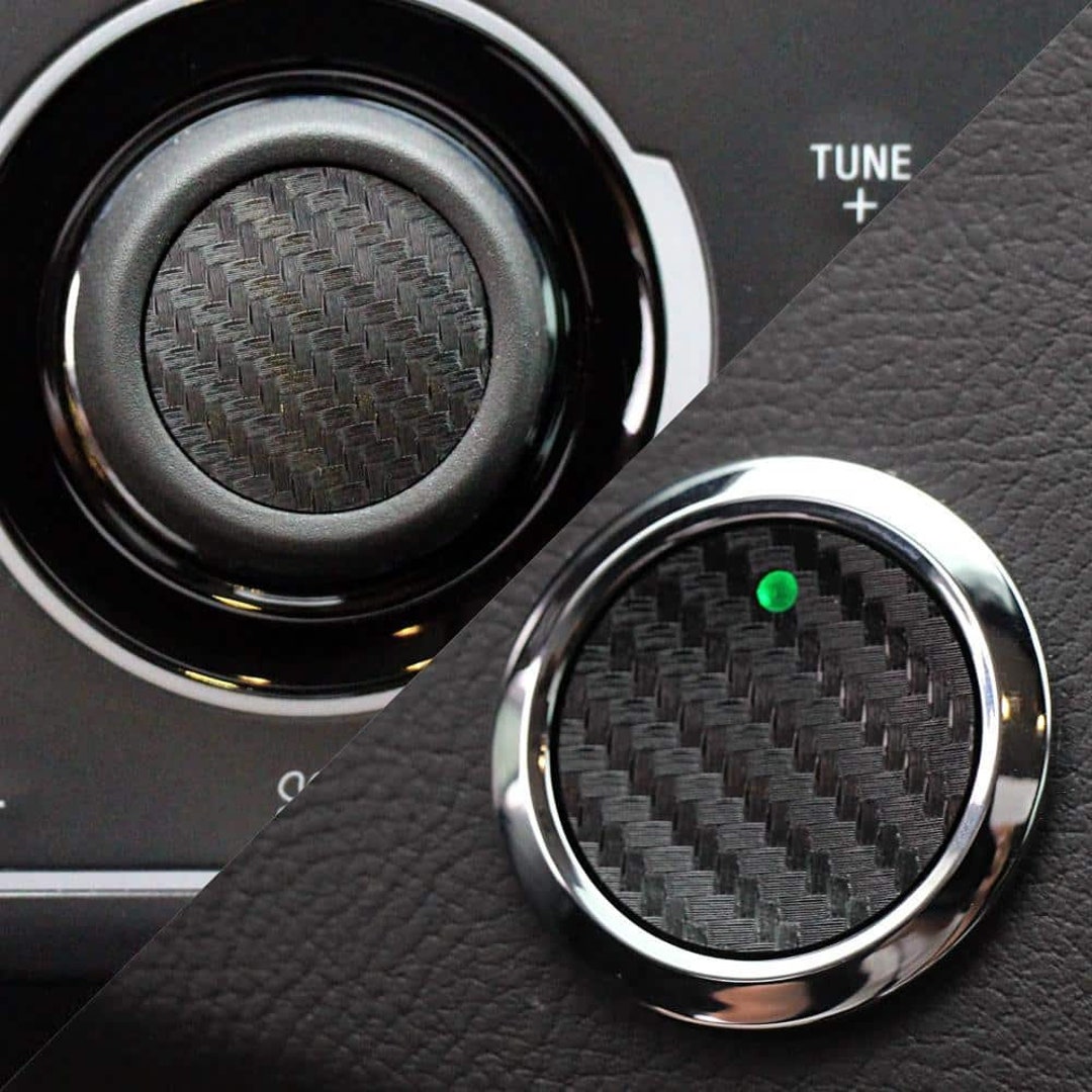 2015-2018 Ford Edge Carbon Fiber Push Start & Volume Button Inserts ...