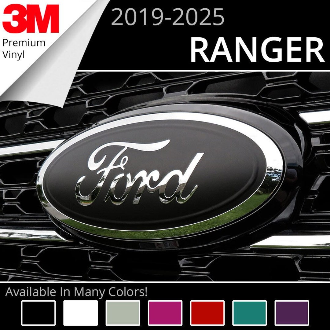 Bocadecals 2019-2025 Ford Ranger Emblem Overlay Insert Decals Accessory ...
