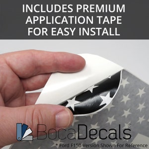 2022-2025 Ford Maverick Rear Middle Window American Flag Decal - Precut ...