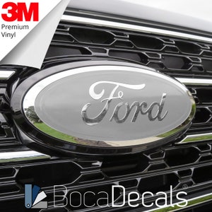 2017-2025 Ford F250/F350 Truck Emblem Overlay Insert Decals (set of 2 ...
