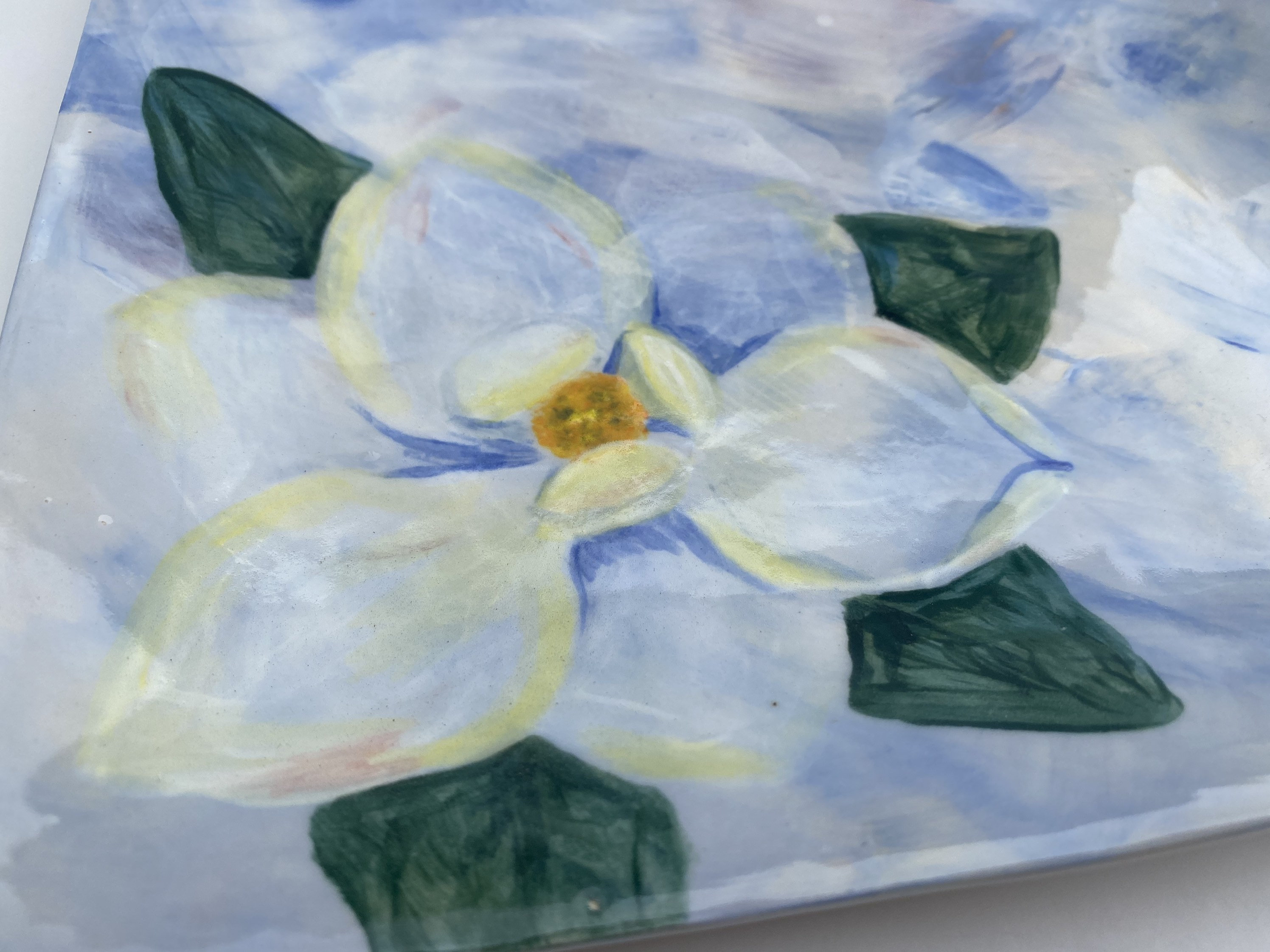 Magnolia Plate - Etsy